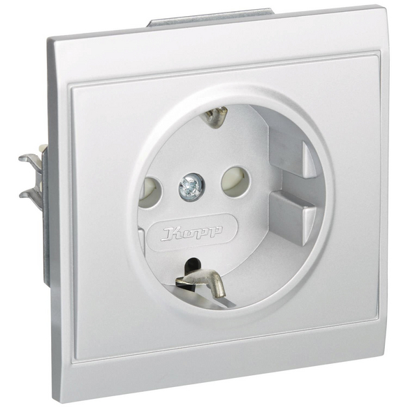 KOPP Steckdose »MALTA«, Kunststoff, alusilberfarben - hagebau.at