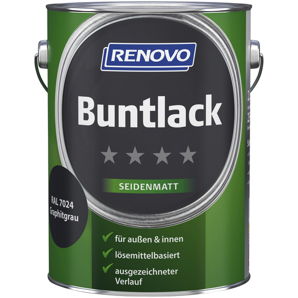RENOVO Buntlack seidenmatt, graphitgrau RAL 7024 - hagebau.at RENOVO Buntlack seidenmatt, graphitgrau RAL 7024 - hagebau.at