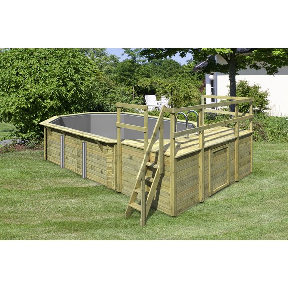 KARIBU Pool, beige, 19500 l - hagebau.at