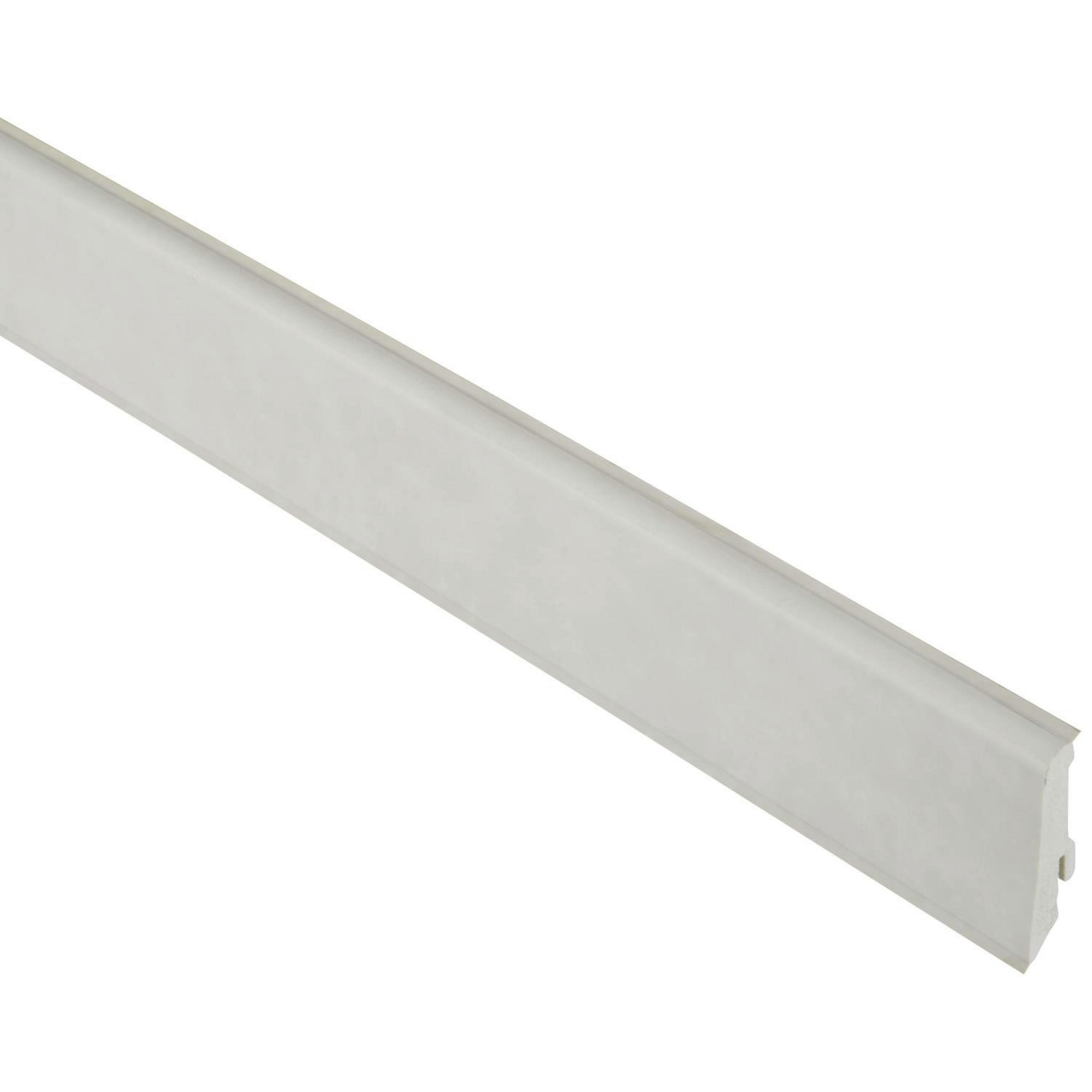 FN NEUHOFER Sockelleiste, Stein weiß, PVC, LxHxT: 240 x 5,9 x 1,7 cm ...