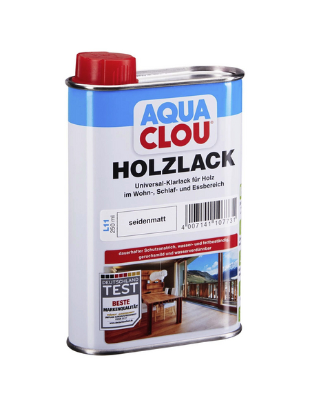 CLOU Holzlack »AQUA«, für innen, 0,25 l, farblos, seidenmatt - Hagebau.at